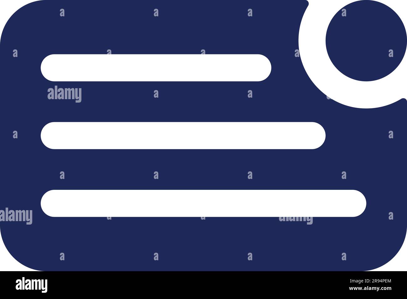 Notification from main menu black glyph ui icon Stock Vector Image & Art - Alamy