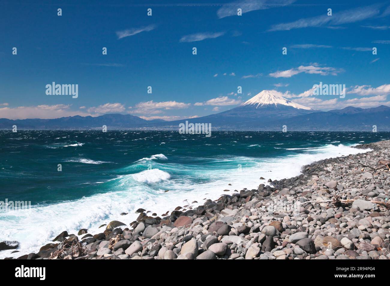 Mt. Fuji and Suruga Bay Stock Photo - Alamy