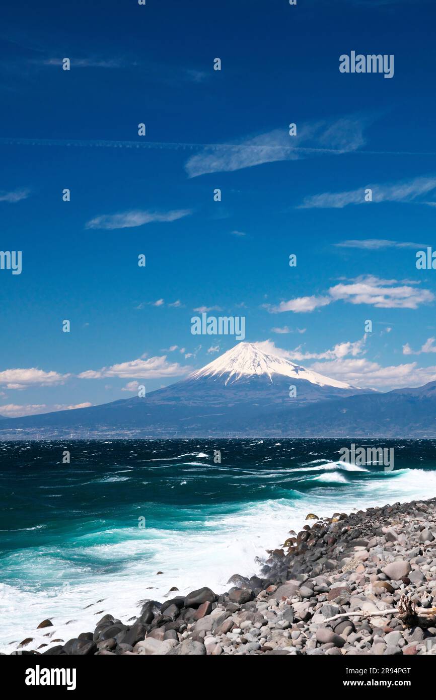 Mt. Fuji and Suruga Bay Stock Photo - Alamy