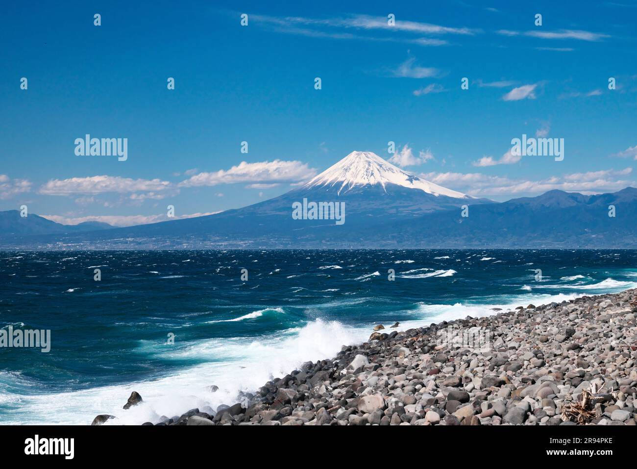 Mt. Fuji and Suruga Bay Stock Photo - Alamy