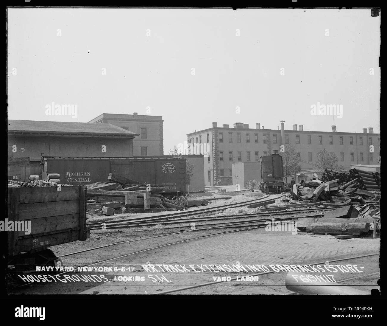 Railroad Track Extension on Athletic Field, Back of "Chasers", Looking ...