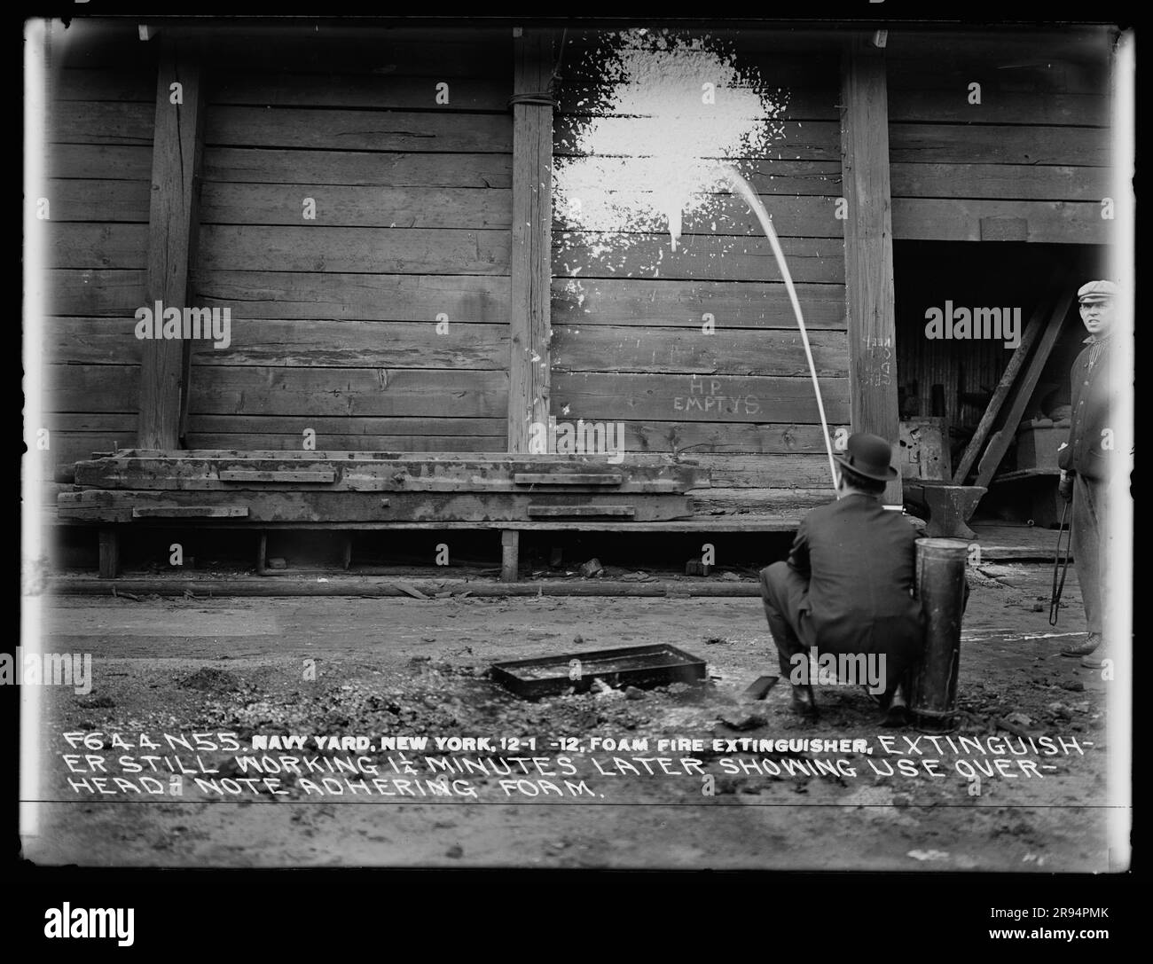 Foam Fire Extinguisher, Extinguisher Still Working 1-1/4 Minutes Later ...