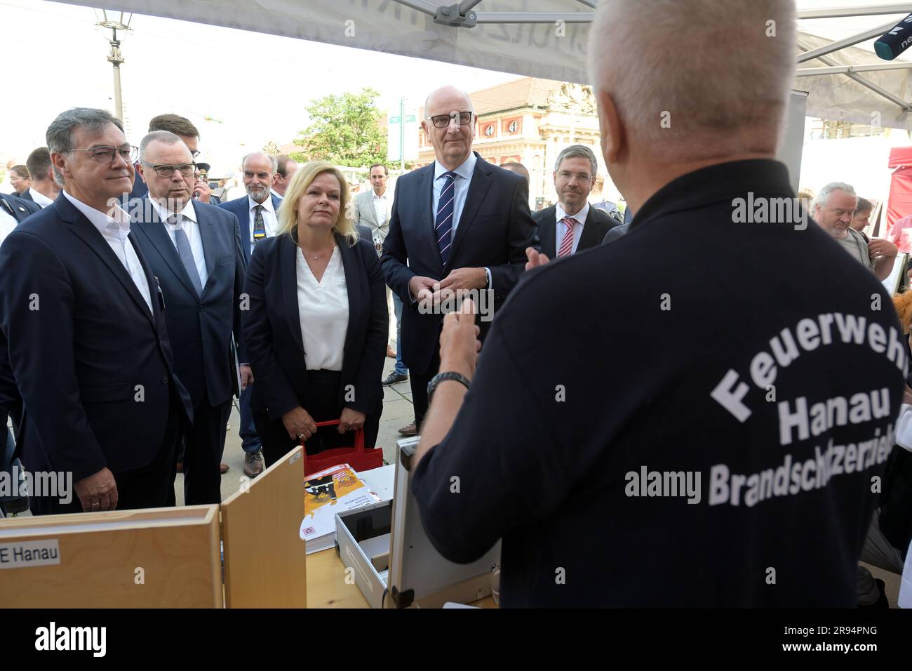 24 June 2023, Brandenburg, Potsdam: Federal Minister of the Interior ...