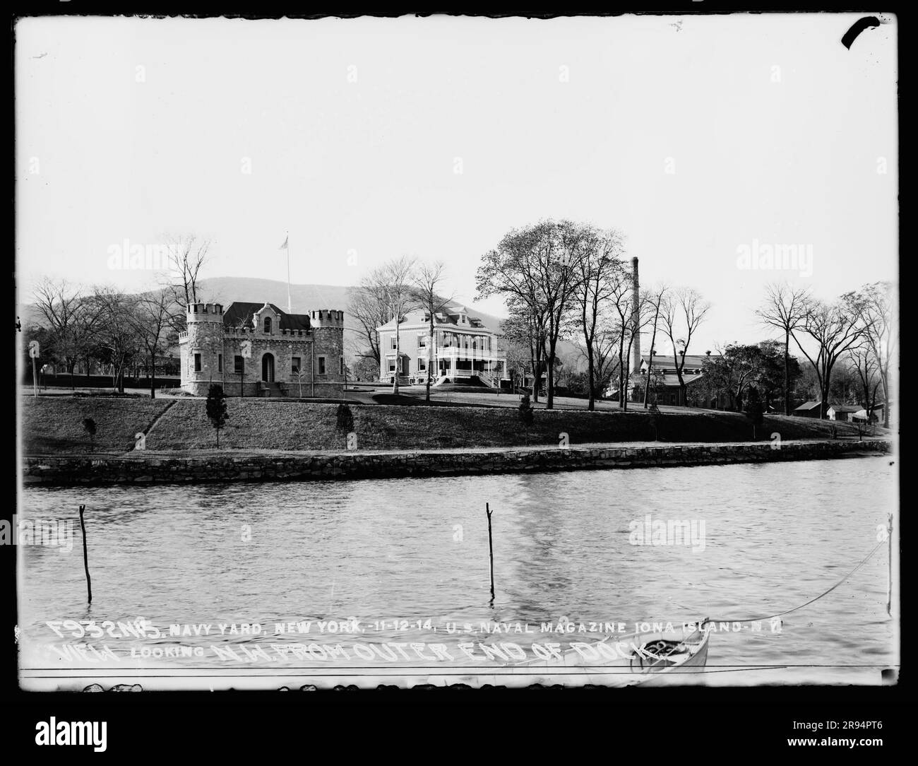 U.S. Naval Magazine, Iona Island, New York, View looking West from ...