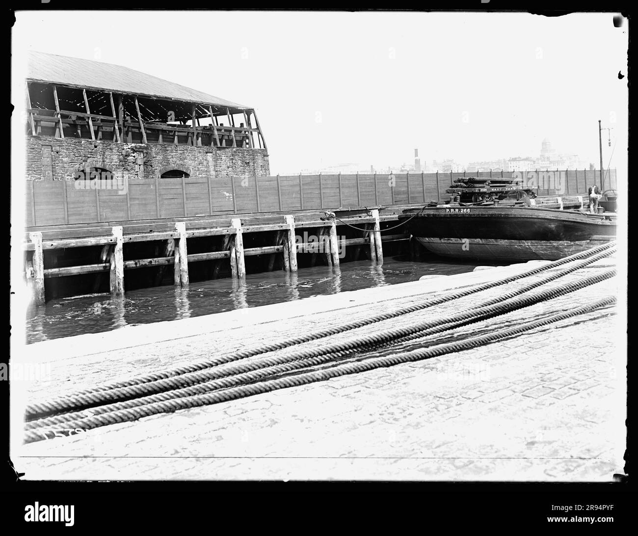Brooklyn Navy Yard. Glass Plate Negatives of the Construction and ...