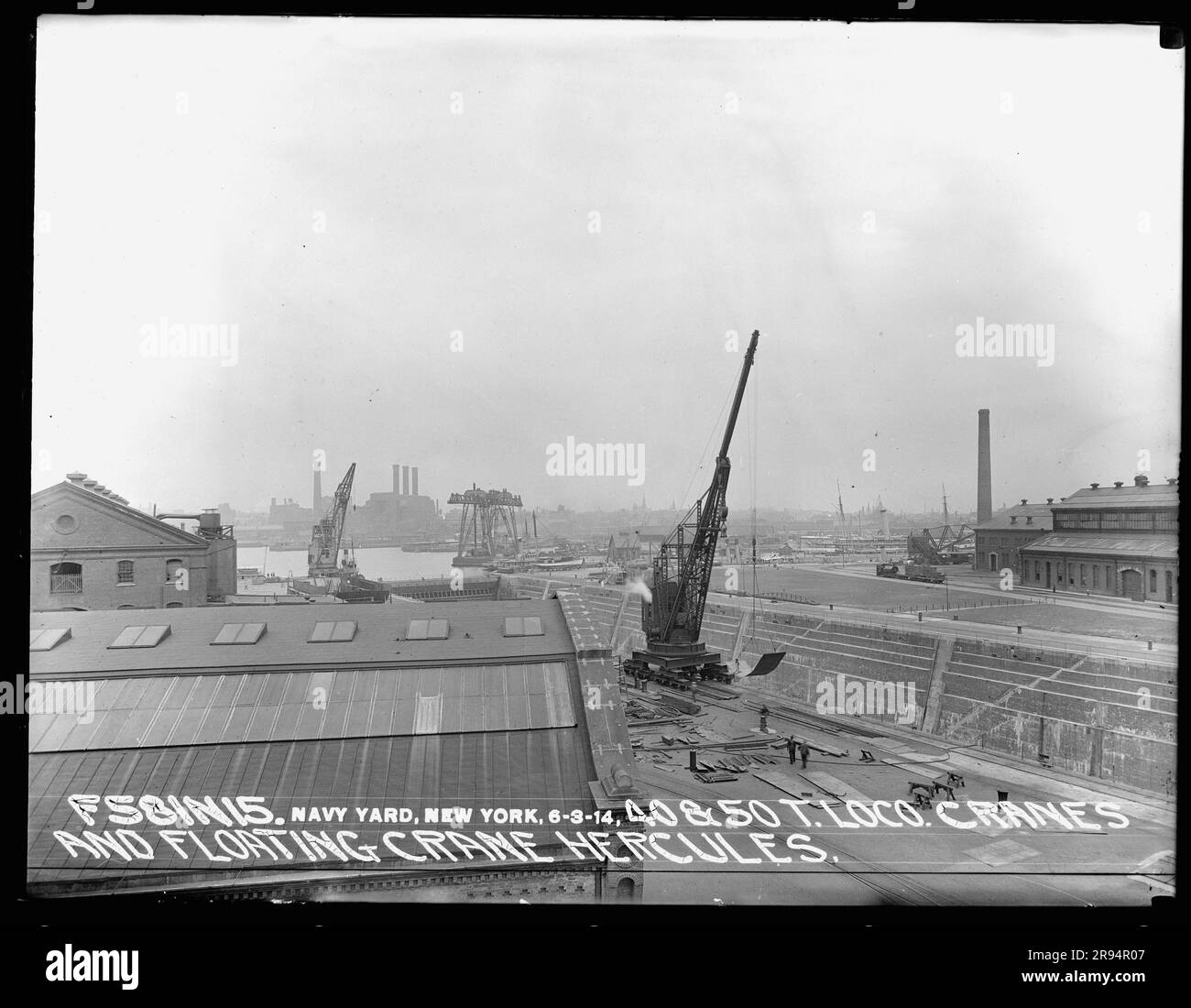 40 and 50 Ton Locomotive Cranes and Floating Crane Hercules. Glass ...