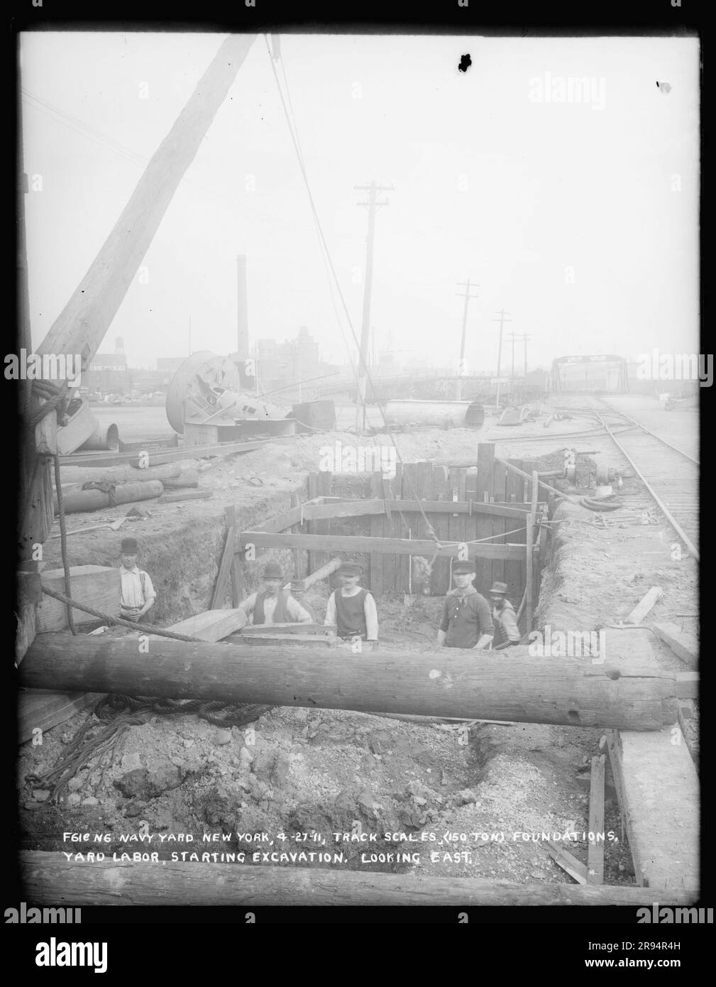 Track Scales (150 Ton) Foundations, Starting Excavation, Looking East ...