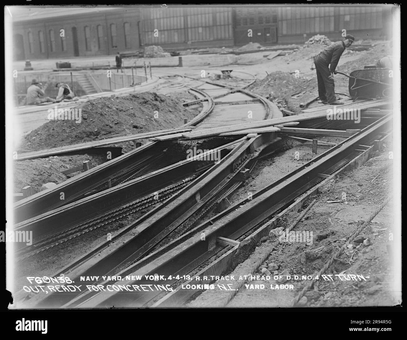 Railroad Track at Head of Dry Dock Number 4, At Turnout, Ready for ...
