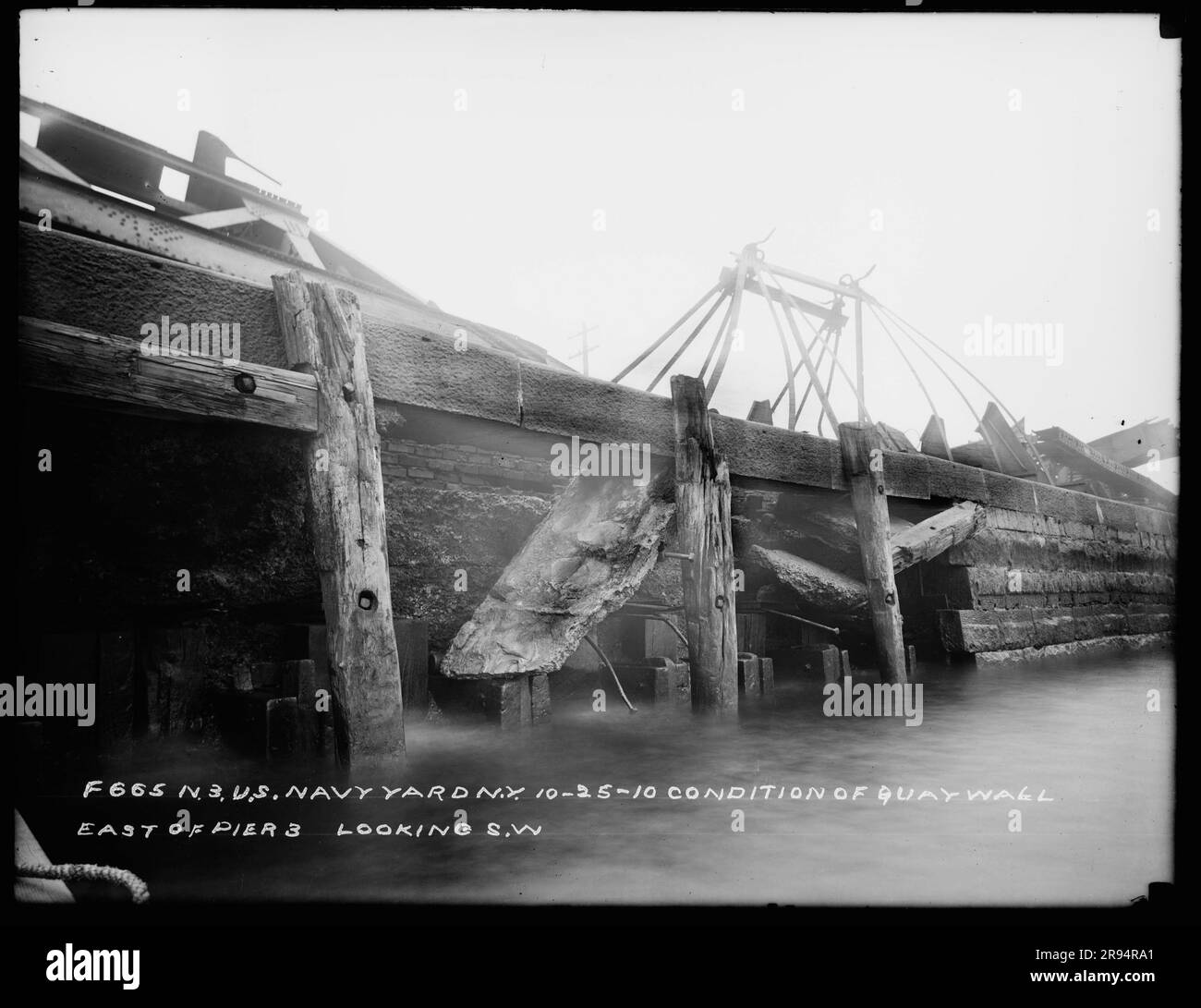 Condition of Quay Wall Eastside of Pier 3, Looking Southwest. Glass ...