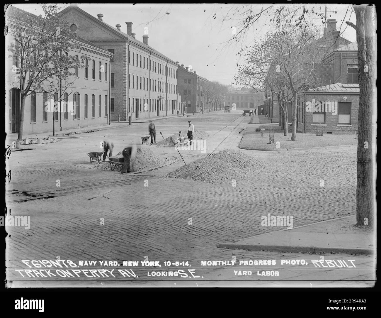 Monthly Progress Photo, Rebuilt Track on Perry Avenue, Looking ...