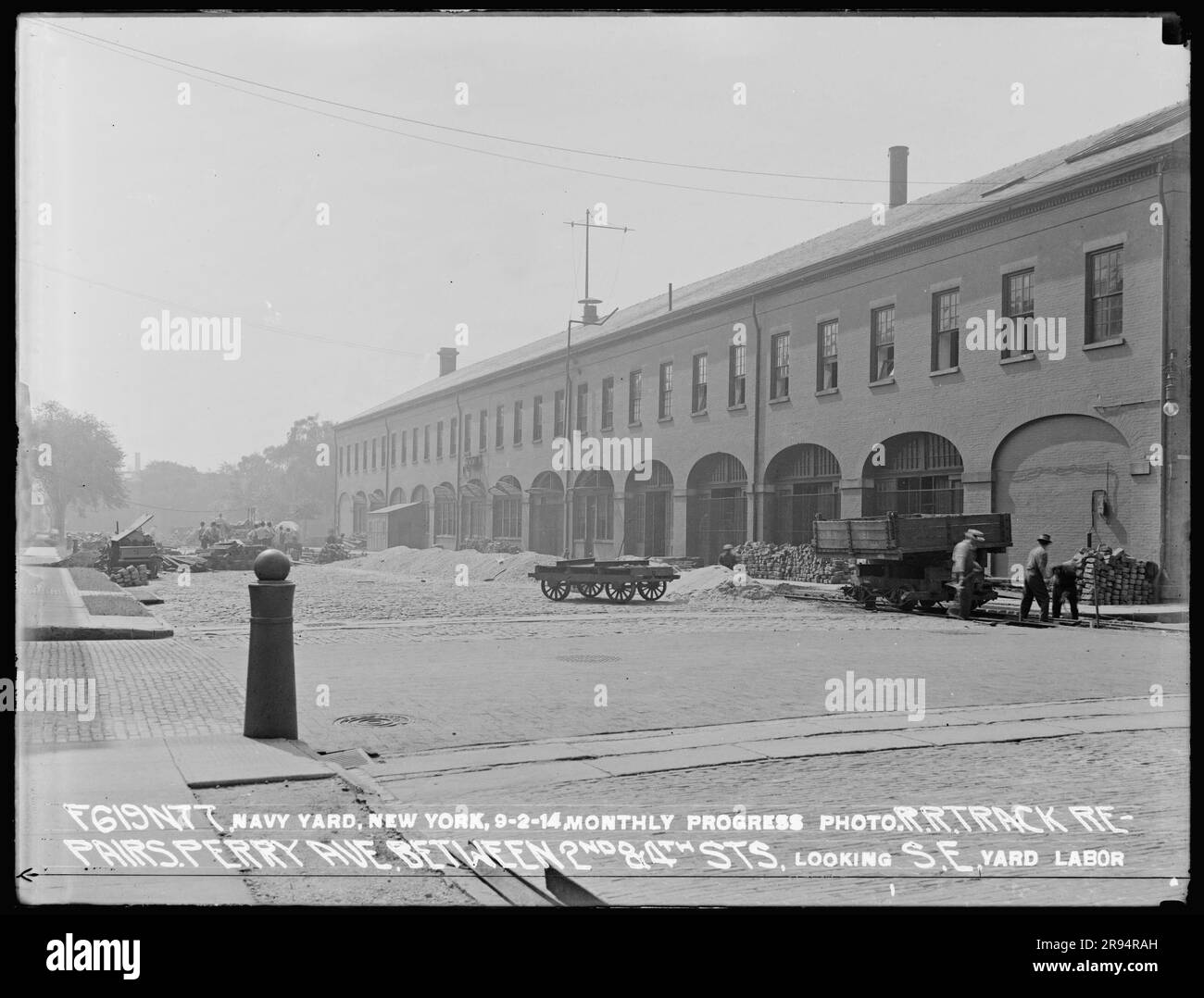 Monthly Progress Photo, Railroad Track Repairs, Perry Avenue between ...
