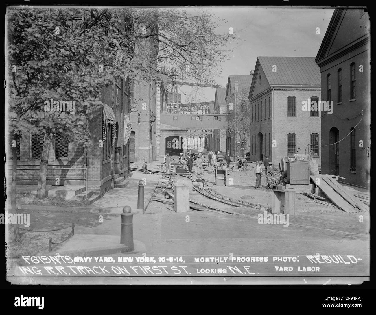 Monthly Progress Photo, Rebuilding Railroad Track on First Street ...