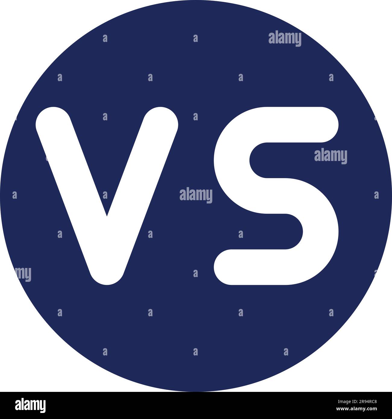 Vs versus battle black Cut Out Stock Images & Pictures - Alamy