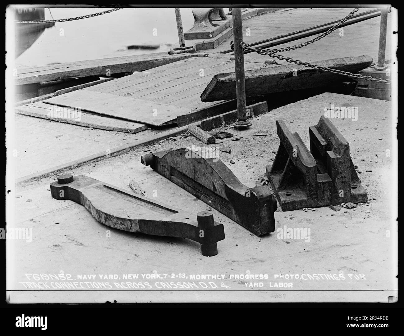 Monthly Progress Photo, Casting for Track Connections Across Caisson of ...