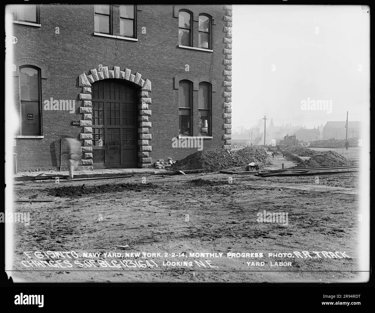 Monthly Progress Photo, Railroad Track Changes South of Building 123 ...