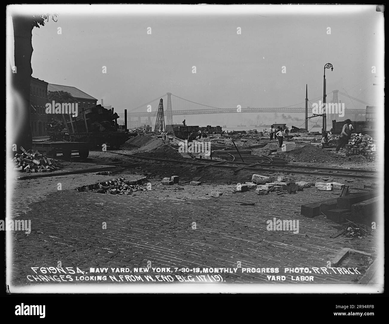 Monthly Progress Photo, Railroad Tracks Changes, Looking North From ...
