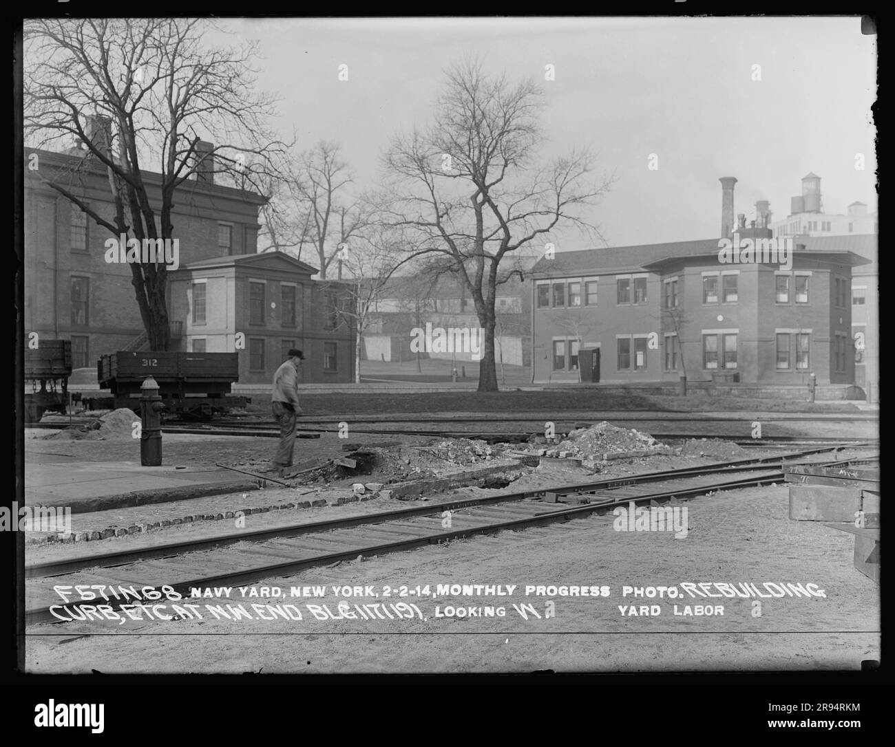 West end of the yard Black and White Stock Photos & Images - Alamy
