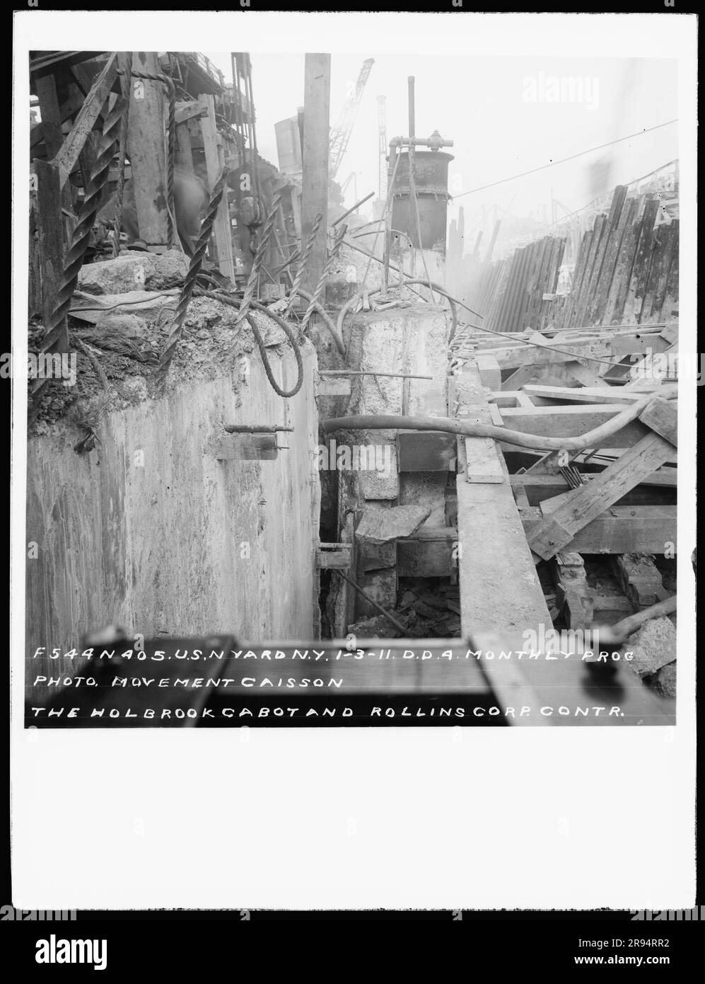 Dry Dock 4, Monthly Progress Photo, Movement Caisson, The Holbrook ...