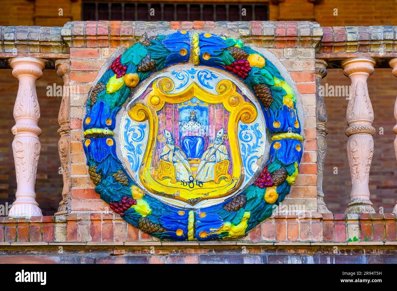 Seville, Spain - January 20, 2023: Plaza de España. Ancient Spanish ...