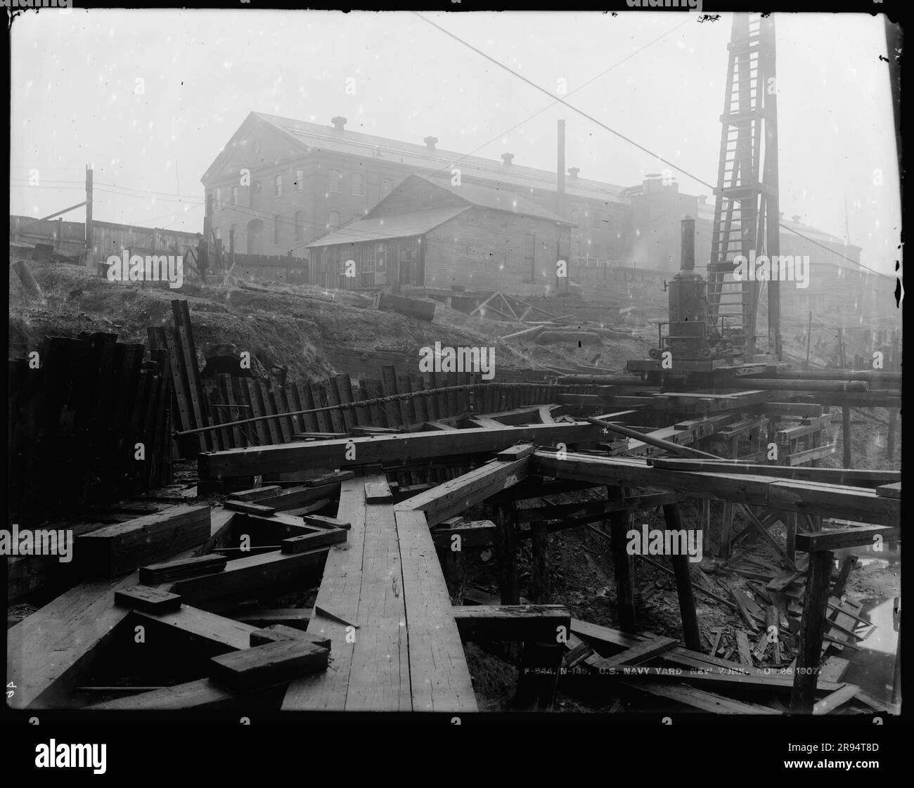 U.S. Navy Yard, New York. Glass Plate Negatives of the Construction and ...