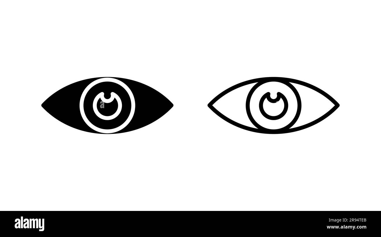 Eye icon. Look and Vision icon. Eye vector icon Stock Vector Image ...