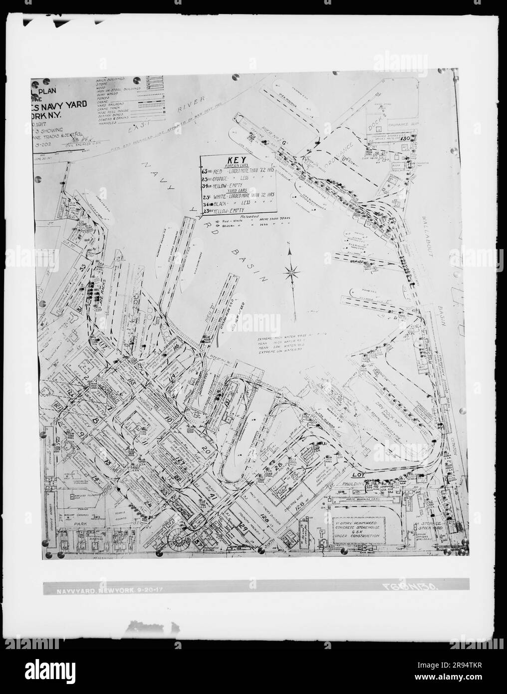 Map of the Naval Yard. Glass Plate Negatives of the Construction and ...
