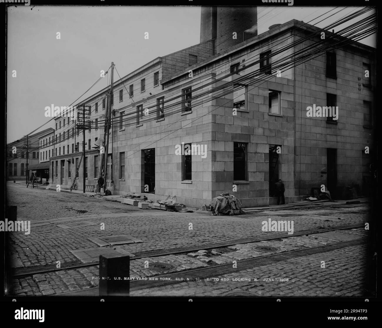 Building Number 10, Lean to Addition, Looking North. Glass Plate ...