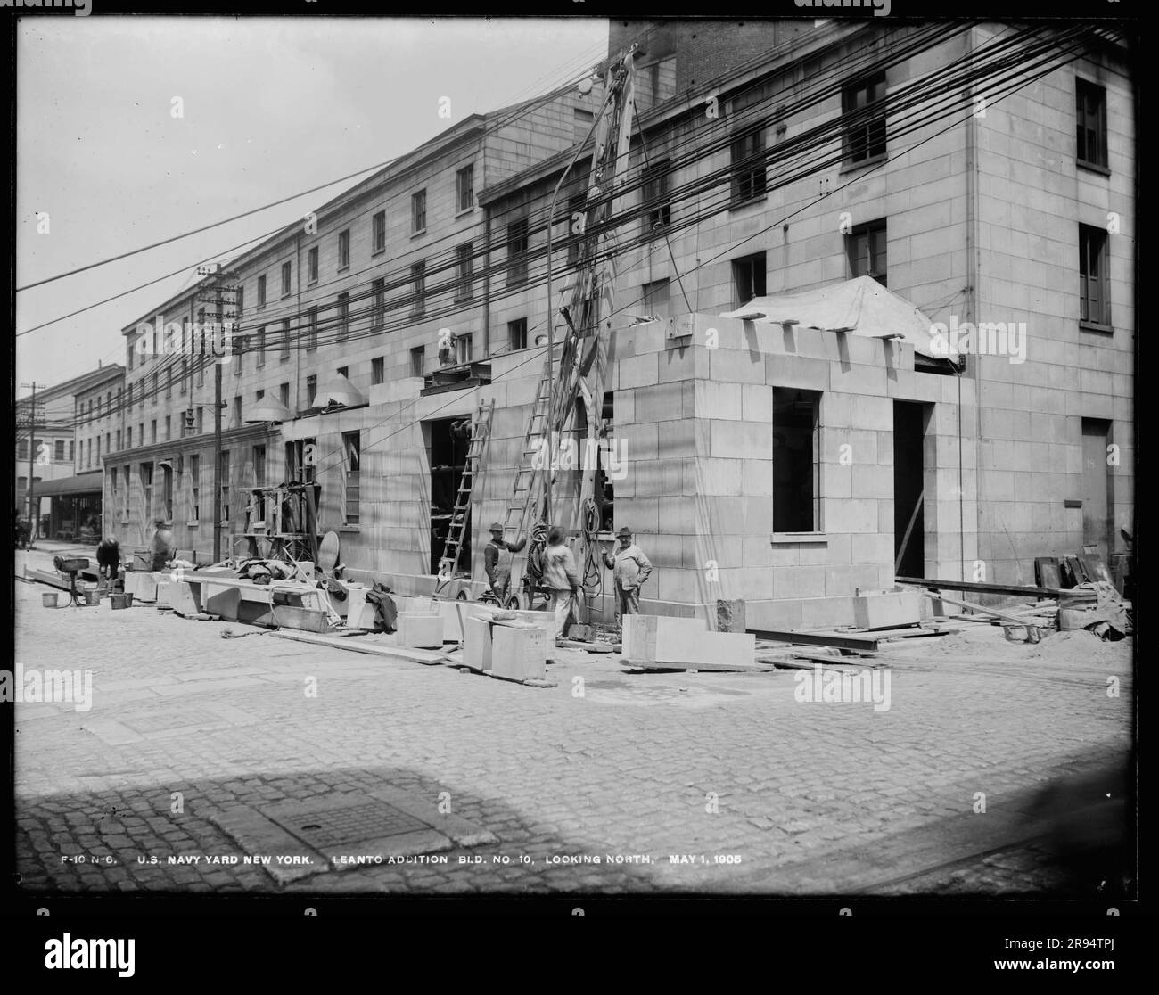 Lean to Addition, Building Number 10, Looking North. Glass Plate ...