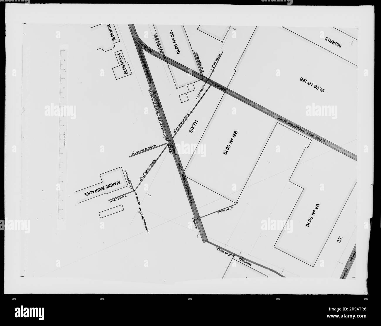 Court Map, Dry Dock 4. Glass Plate Negatives of the Construction and ...