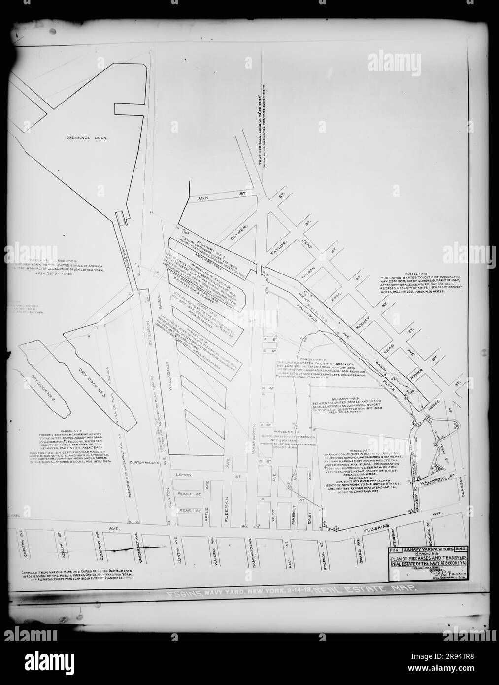 Real Estate Map. Glass Plate Negatives of the Construction and Repair ...