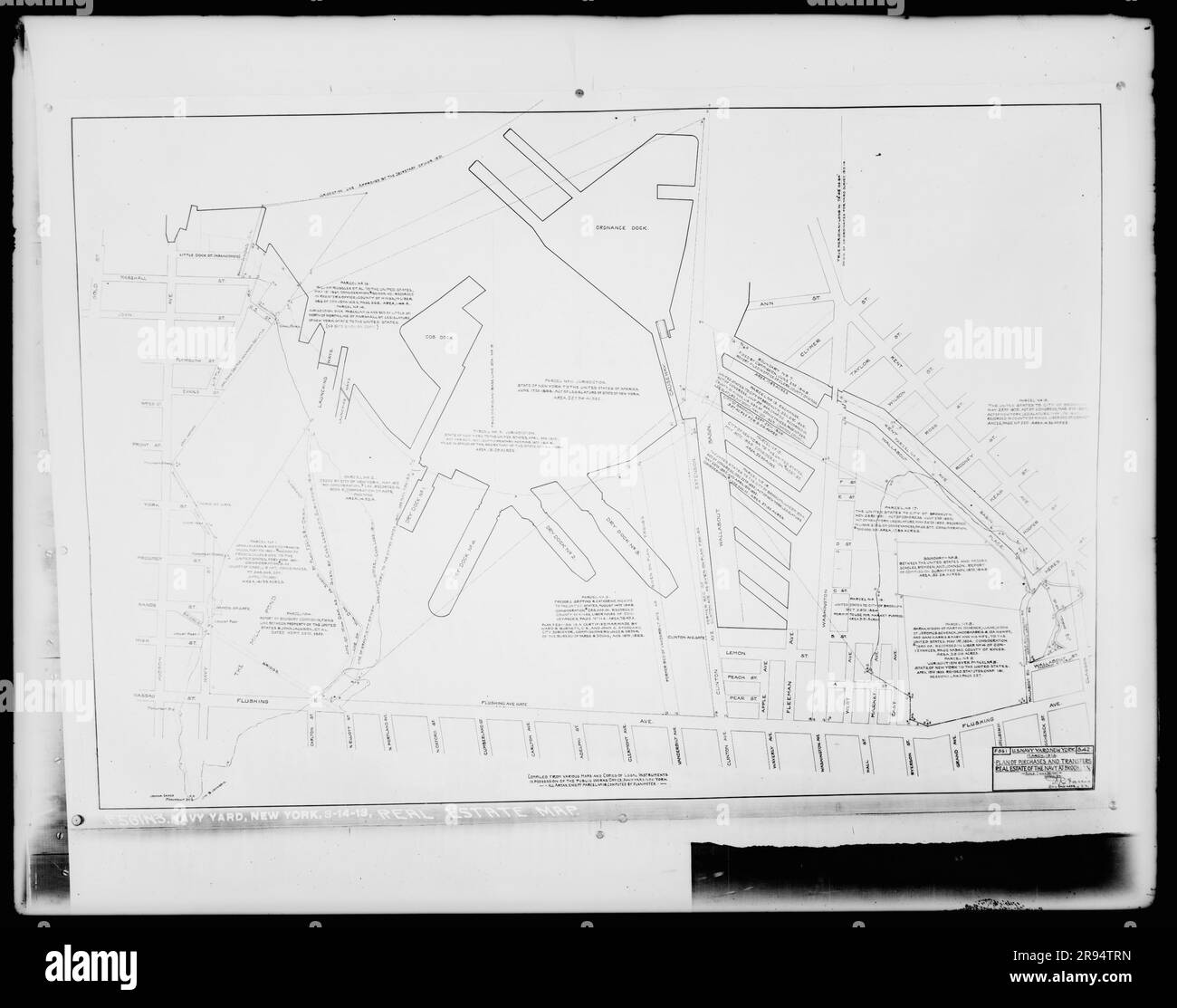 Real Estate Map. Glass Plate Negatives of the Construction and Repair ...