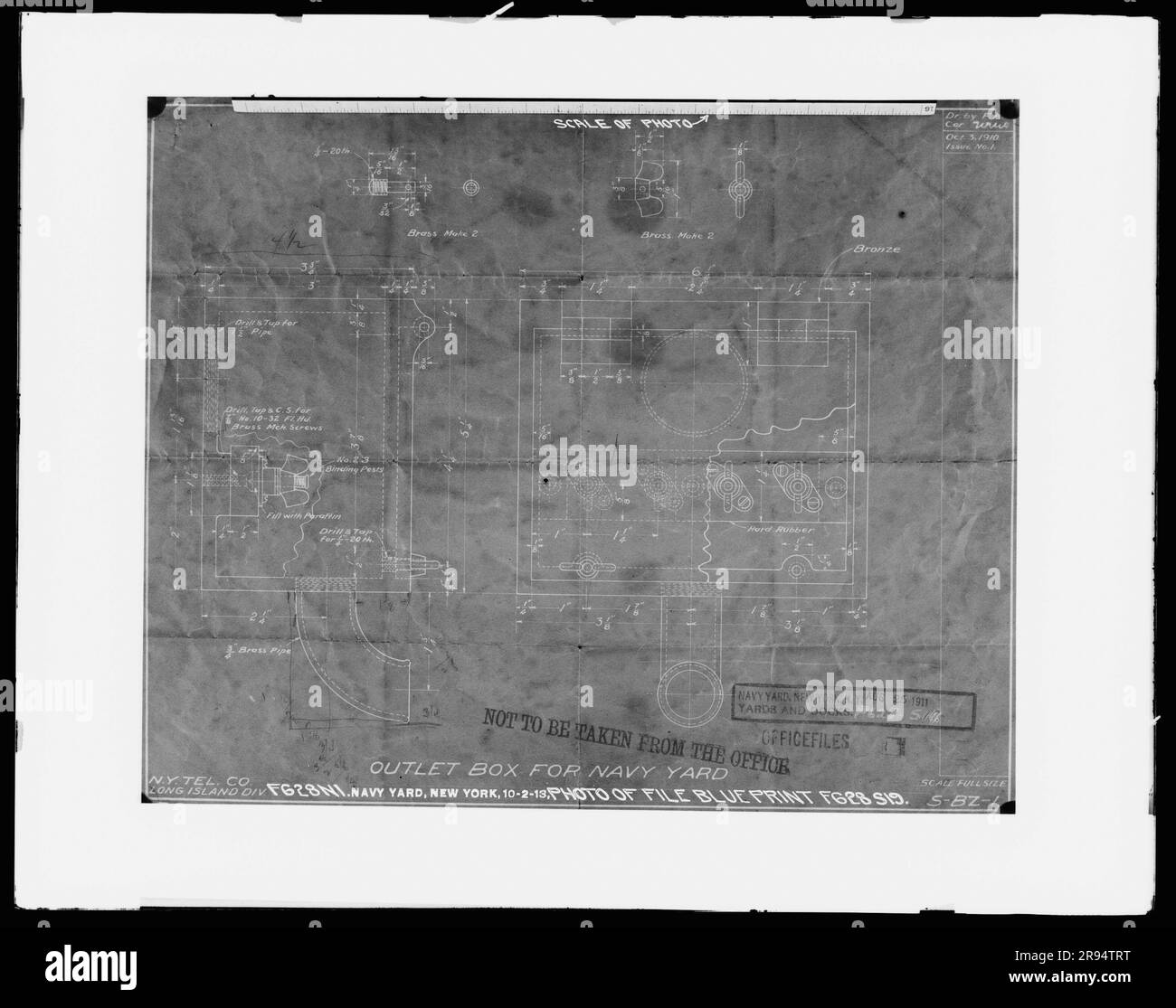 Photo of File Blueprint F628 S19. Glass Plate Negatives of the ...
