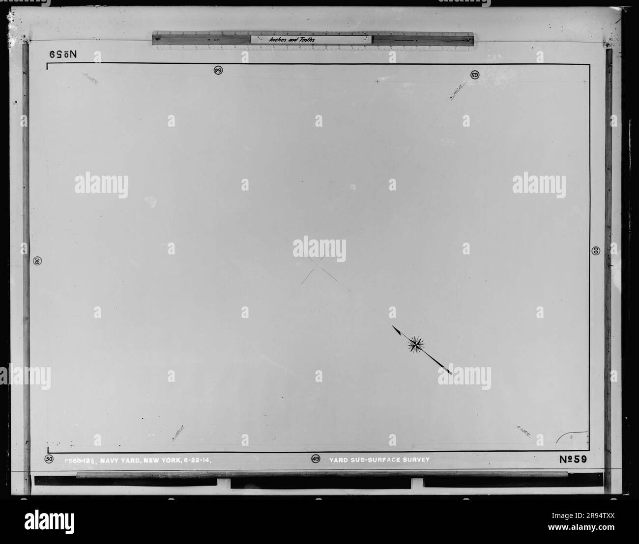 Yard Sub-Surface Survey. Glass Plate Negatives of the Construction and ...