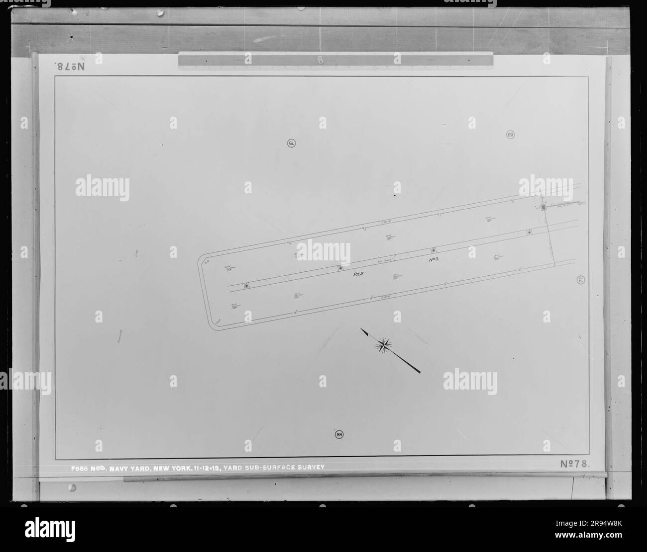 Yard Sub-Surface Survey. Glass Plate Negatives of the Construction and ...