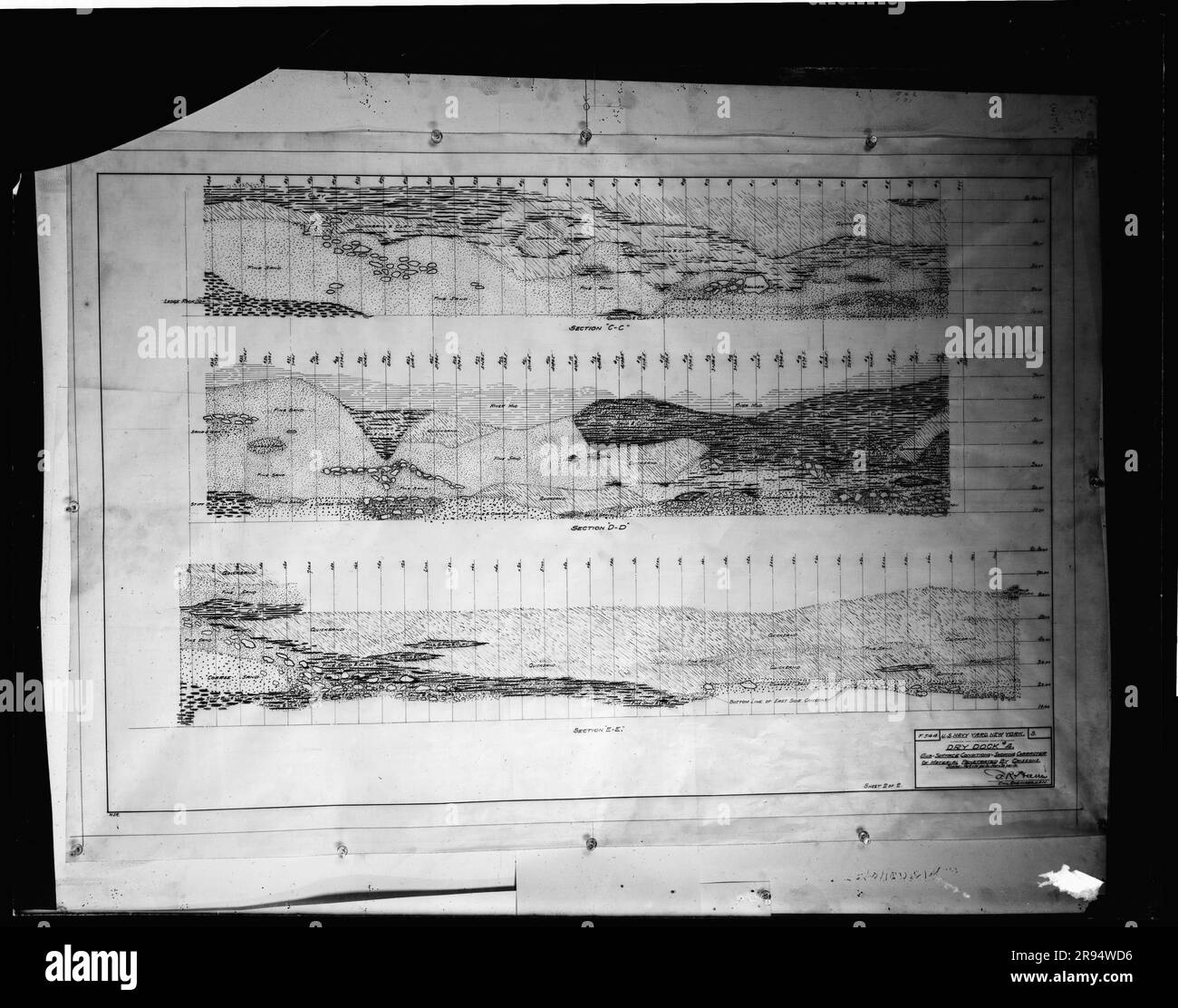 Dry Dock Number 4, Sub-Surface Conditions Showing Character of Material ...