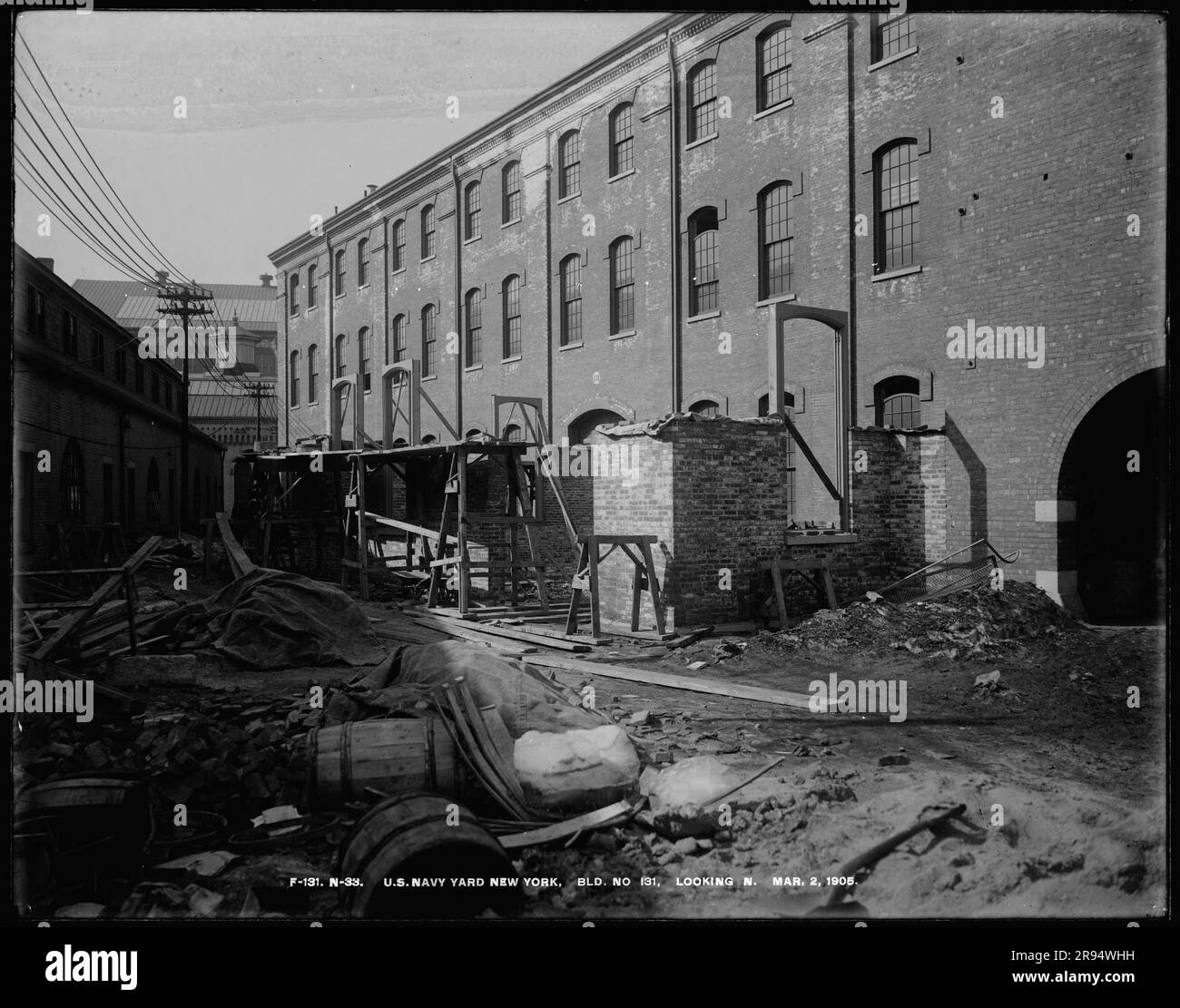 Building Number 131, Looking North. Glass Plate Negatives of the ...