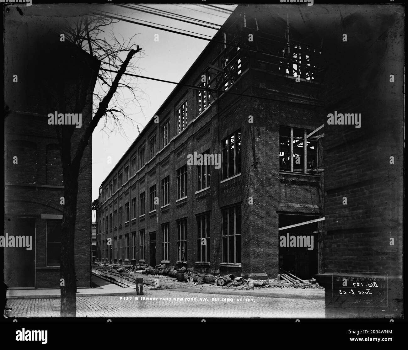 Building Number 127. Glass Plate Negatives of the Construction and ...