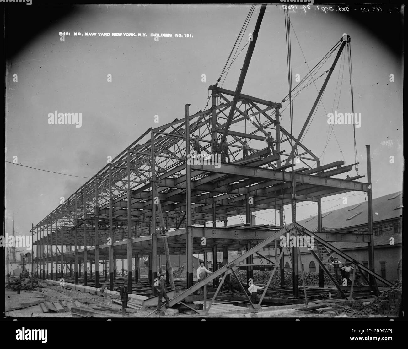 Building Number 131. Glass Plate Negatives of the Construction and ...