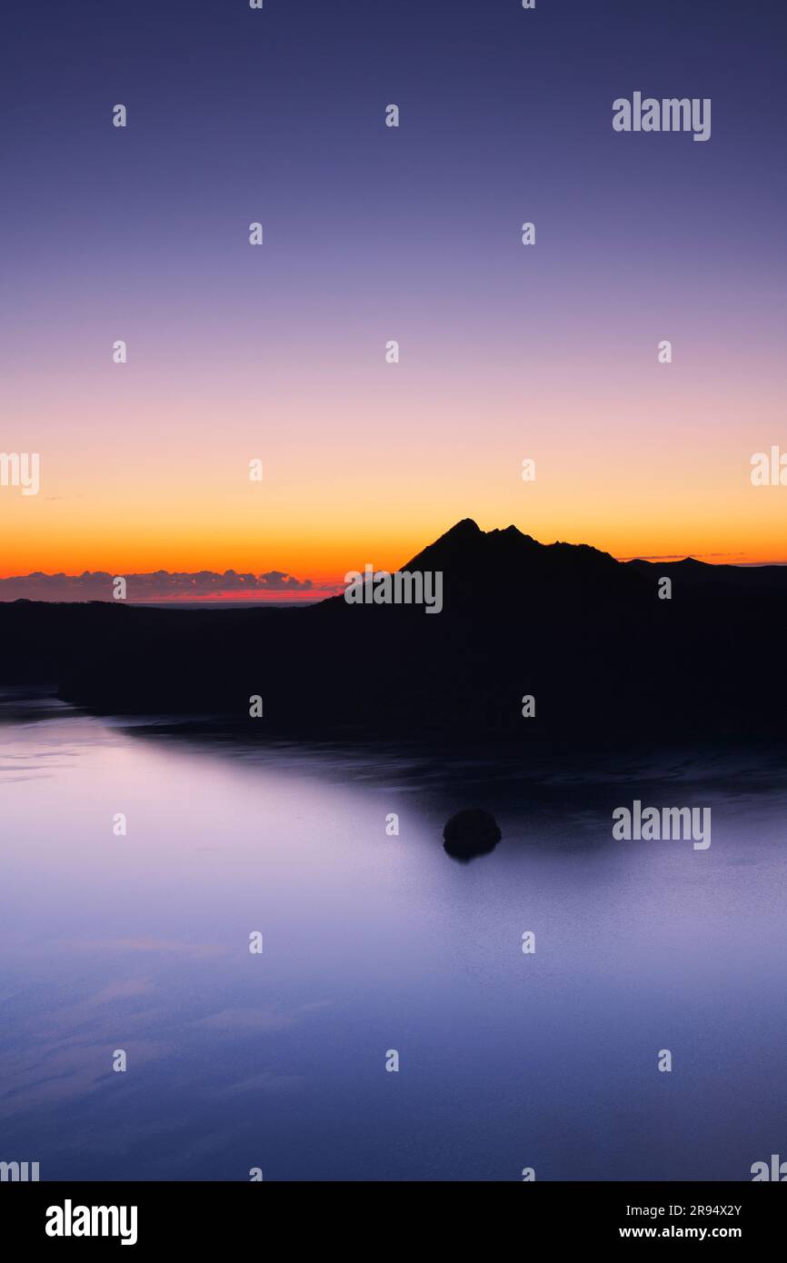 Lake Mashu and Mount Mashu Morning Stock Photo - Alamy
