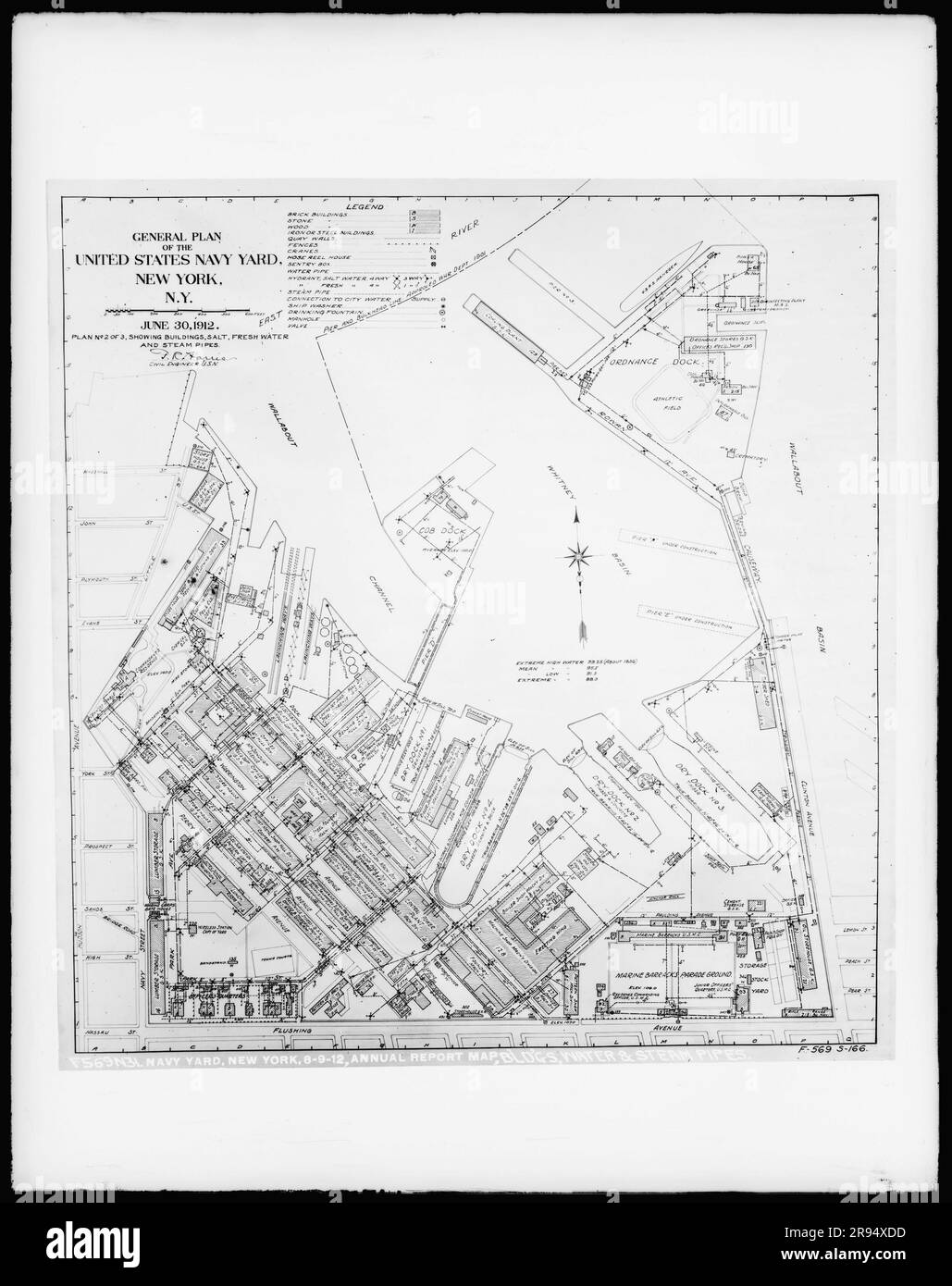 Annual Report Maps, Building, Water and Sewer Pipes. Glass Plate ...