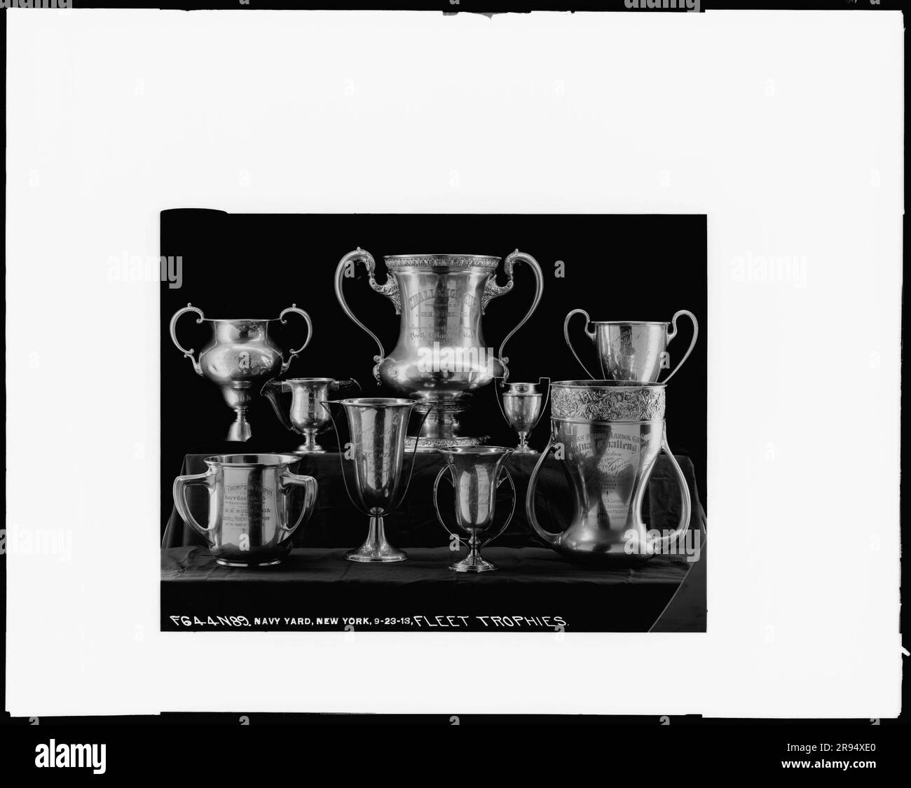 Glass trophies Black and White Stock Photos & Images - Alamy