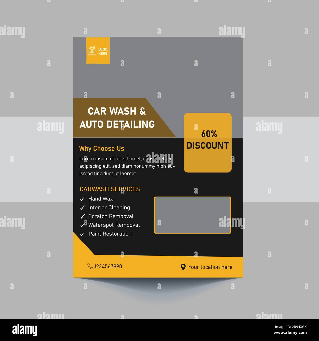 A4 Car Wash And Cleaning Service cover template for a report and ...