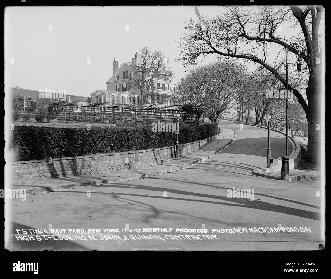 Monthly Progress Photo, New Macadam Road on High Street, Looking North ...
