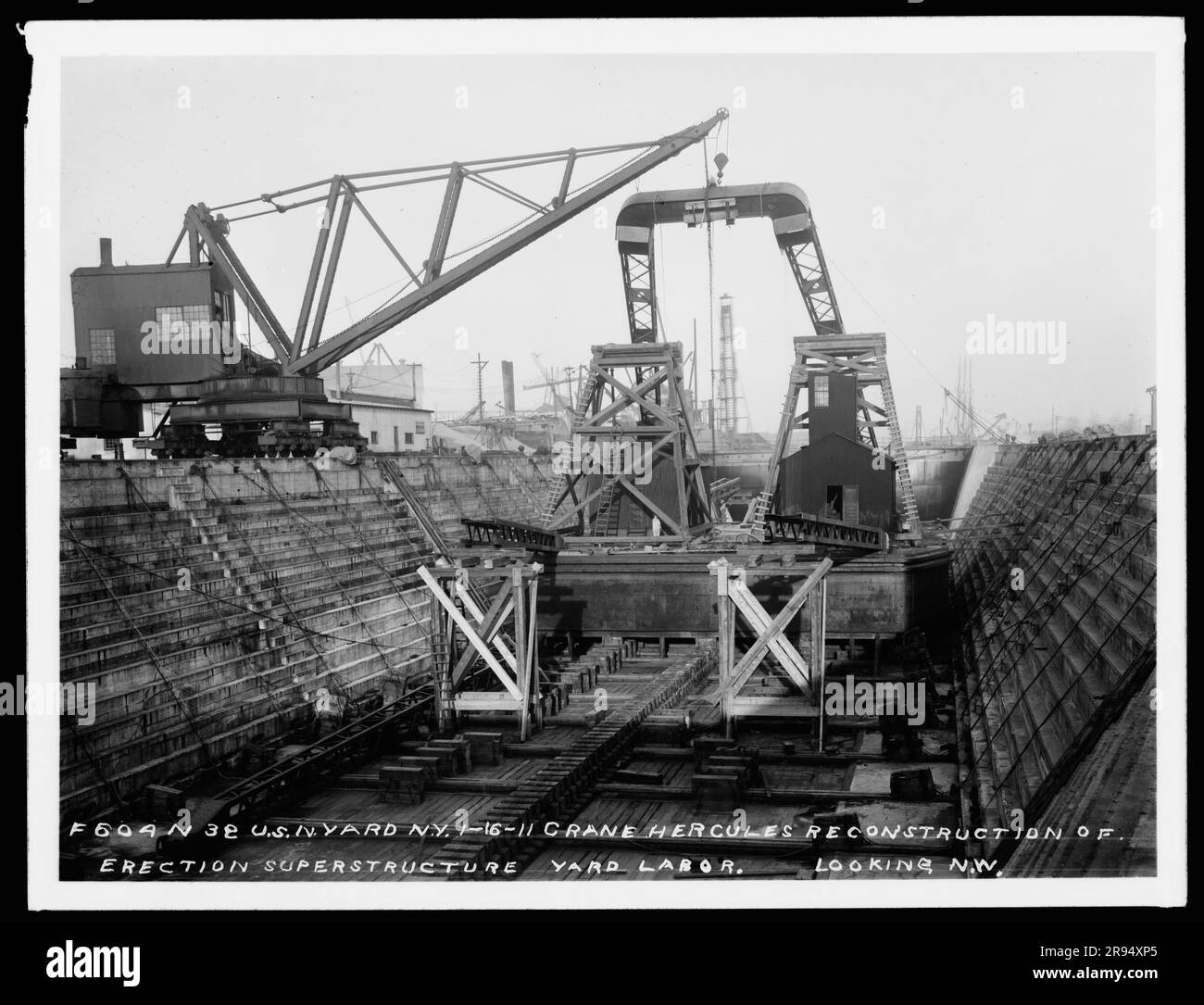 Crane Hercules, Reconstruction of, Erection Superstructure, Looking ...