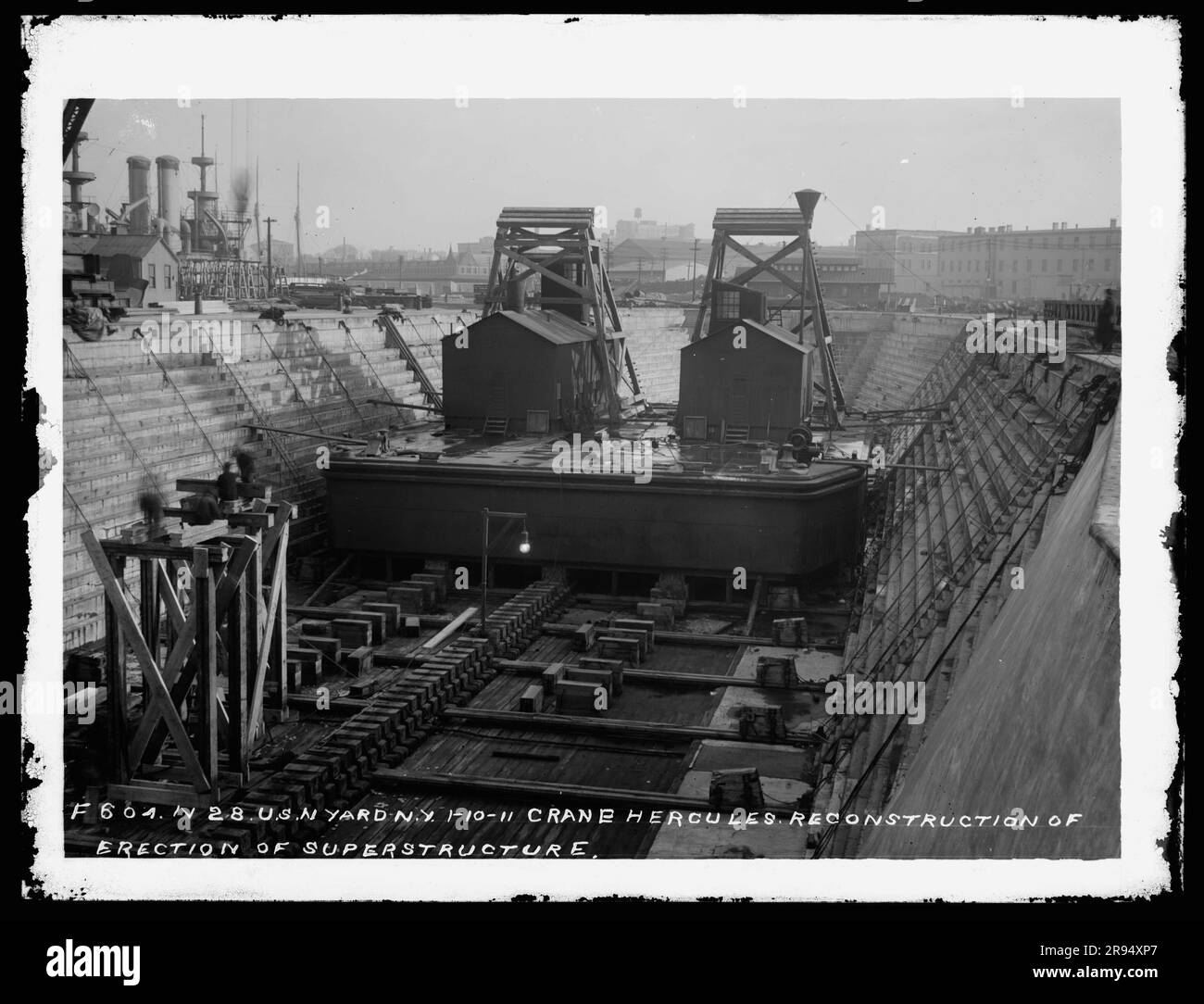 Crane Hercules, Reconstruction of, Erection of Superstructure. Glass ...