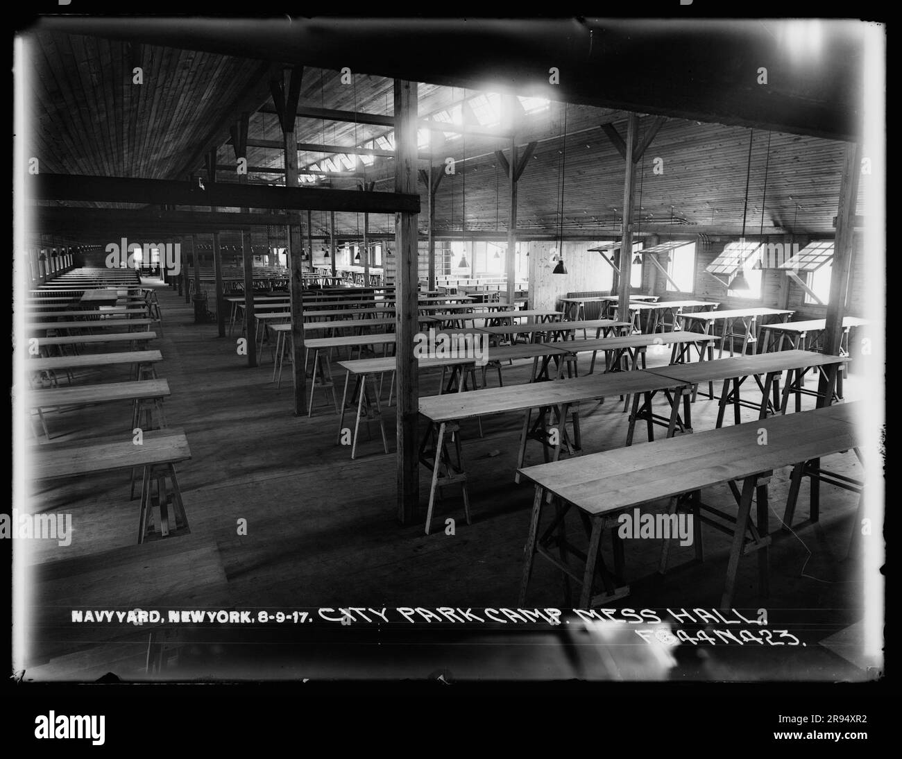 City Park Camp, Mess Hall. Glass Plate Negatives of the Construction ...