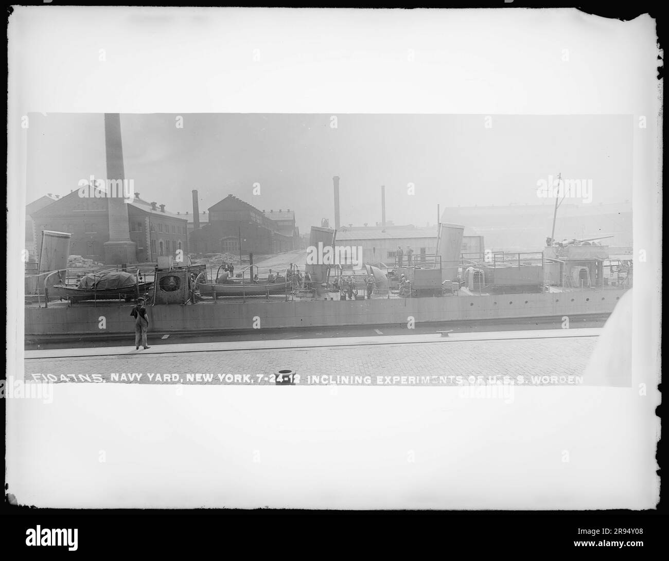 Inclining Experiments of U.S.S. Worden. Glass Plate Negatives of the ...