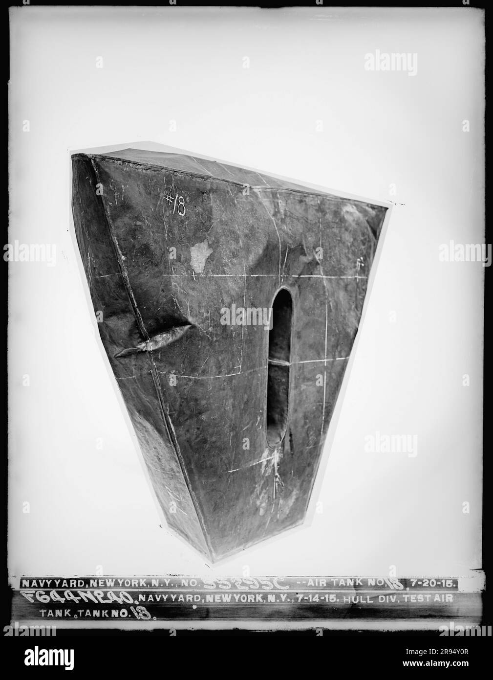 Hull Division Test Air Tank, Tank No. 18. Glass Plate Negatives of the ...