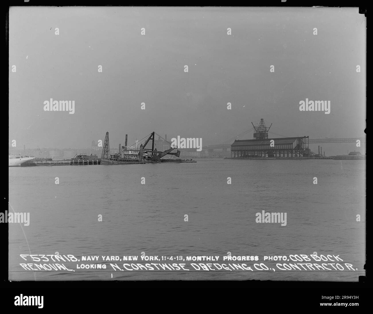 Monthly Progress Photo, Cob Dock Removal, Looking North, Coastwise ...