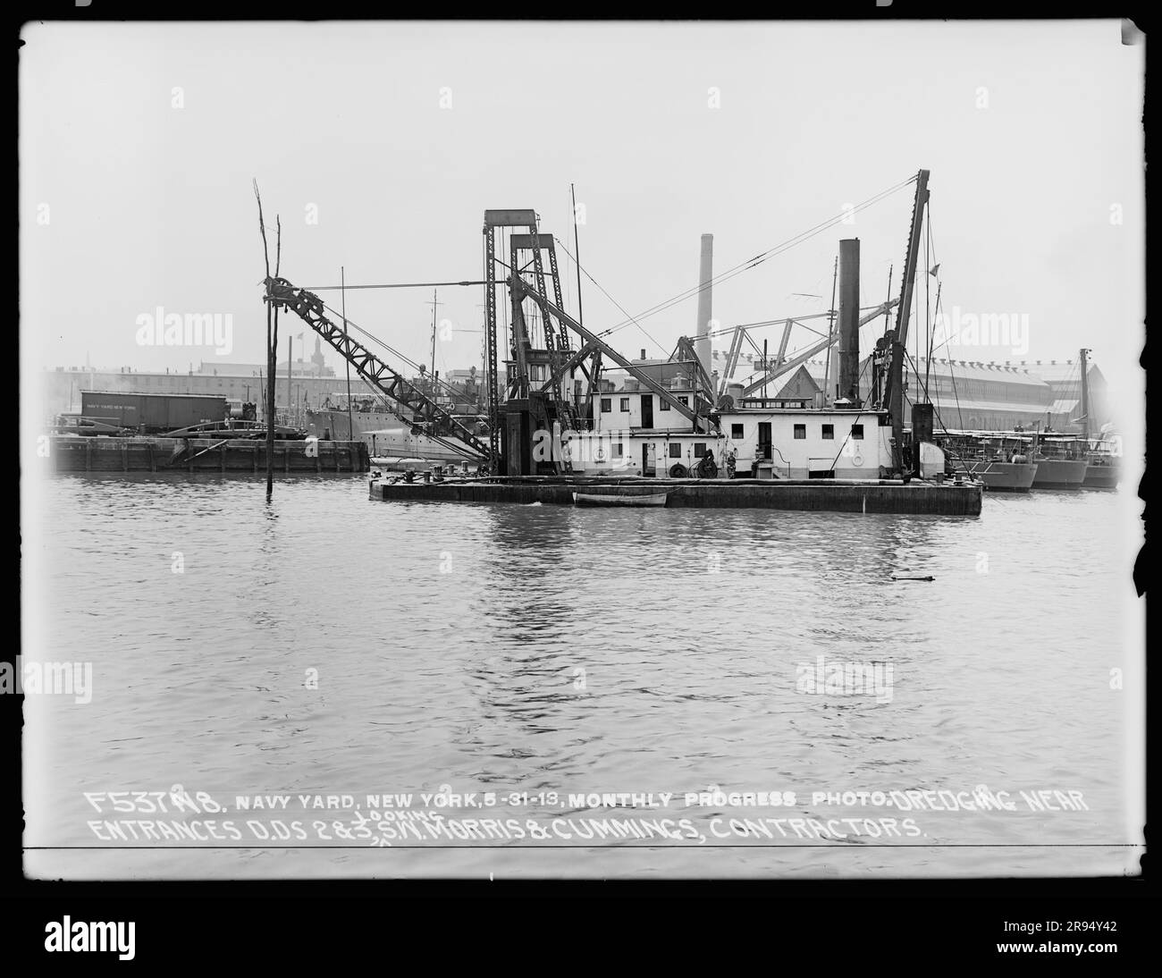 Monthly Progress Photo, Dredging Near Entrances Dry Docks 2 and 3 ...